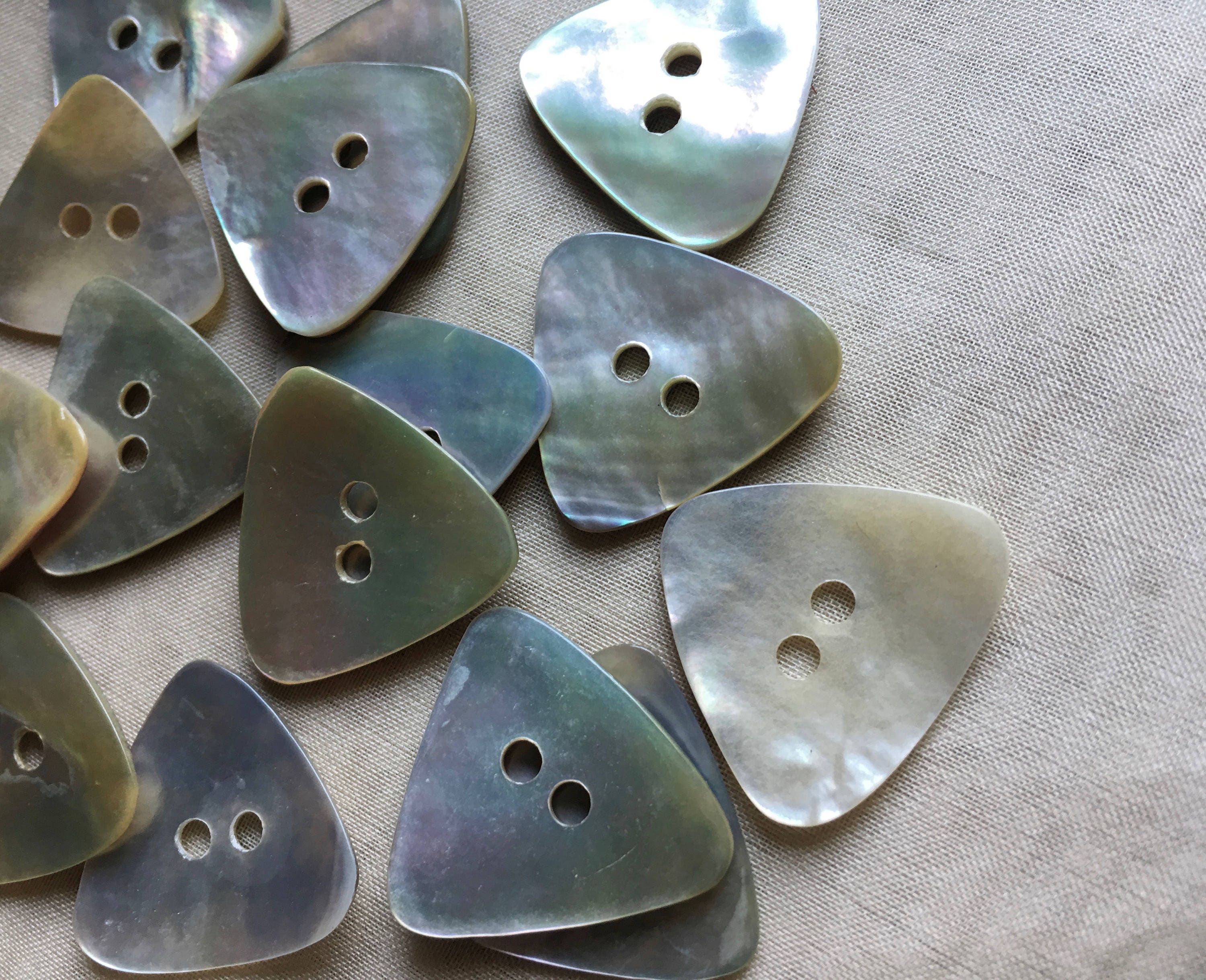 14 Buttons Mother of Pearl Buttons 34L 22mm for Knitting | Etsy