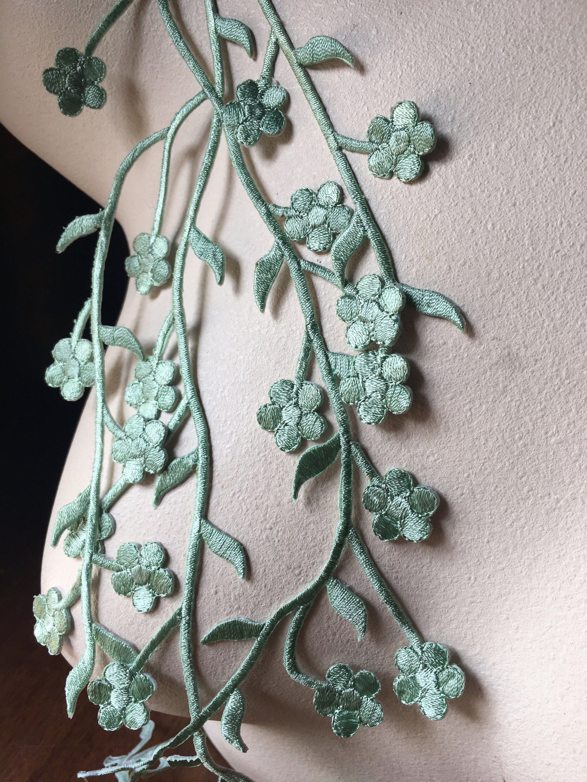 GREEN Flower Vine Applique Iron on for Lyrical Costumes - Etsy