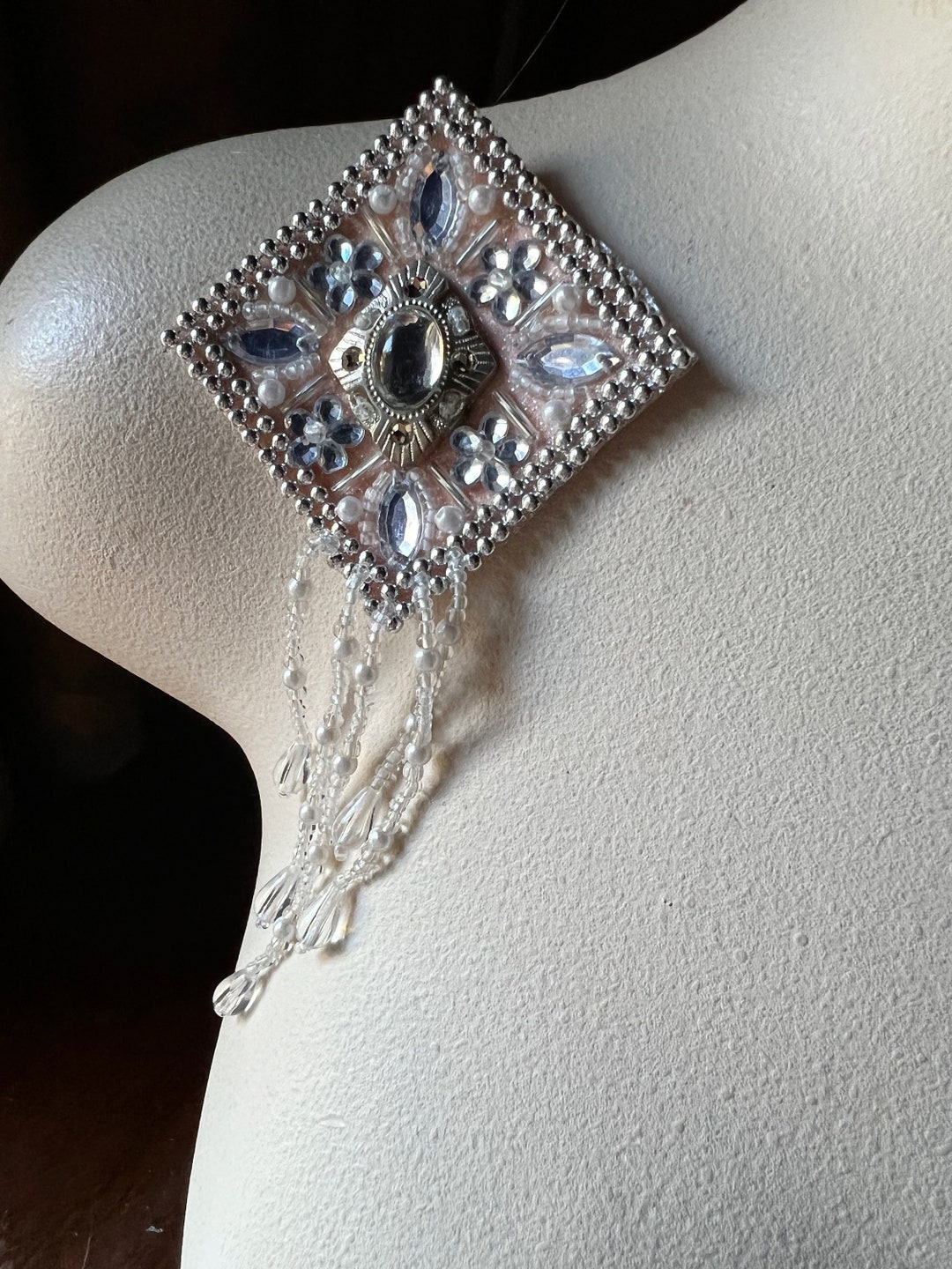 BLUSH Boho Tribal Beaded Applique for Lyrical, Dance Costumes, Garments ...