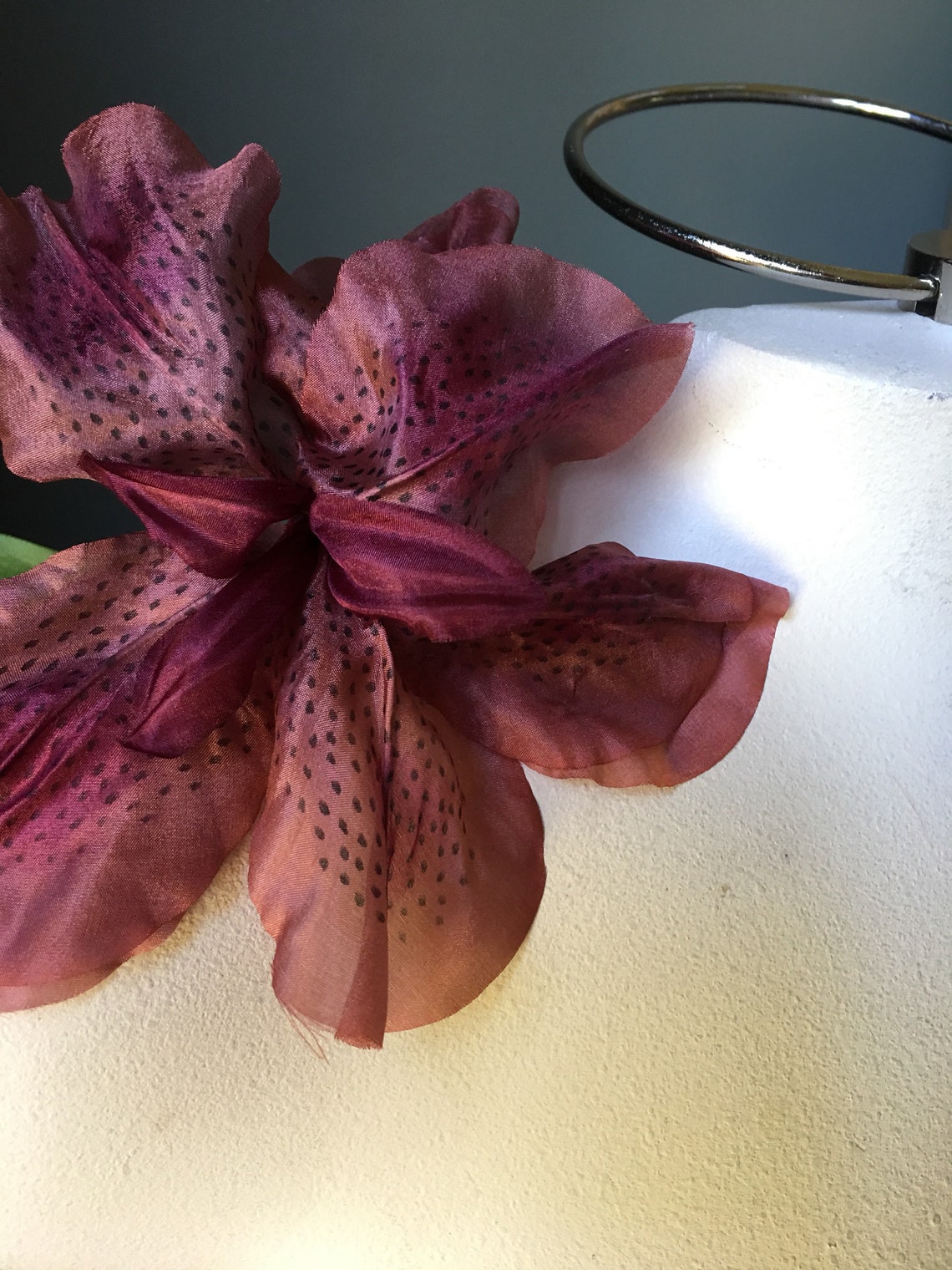 Mocha Rose Lily Iris Silk Flower for Bridal, Corsages, Tropical ...