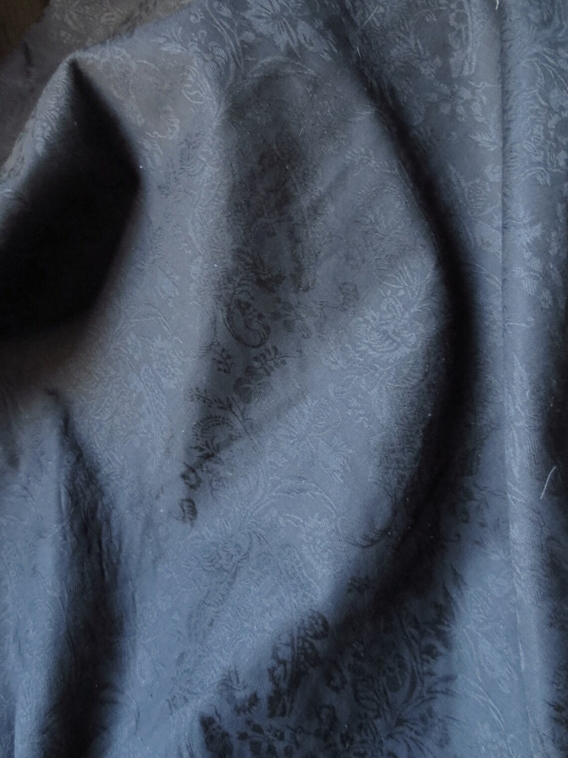Black Stretch Jacquard Fabric for Garments Costumes - Etsy