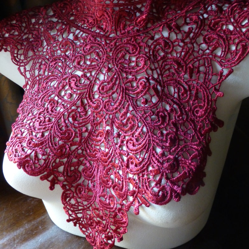 Red Lace - Etsy