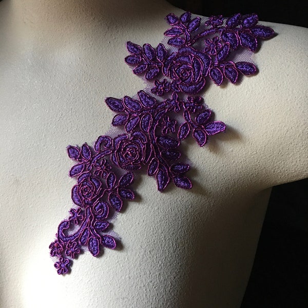 Purple Lace Fabric - Etsy
