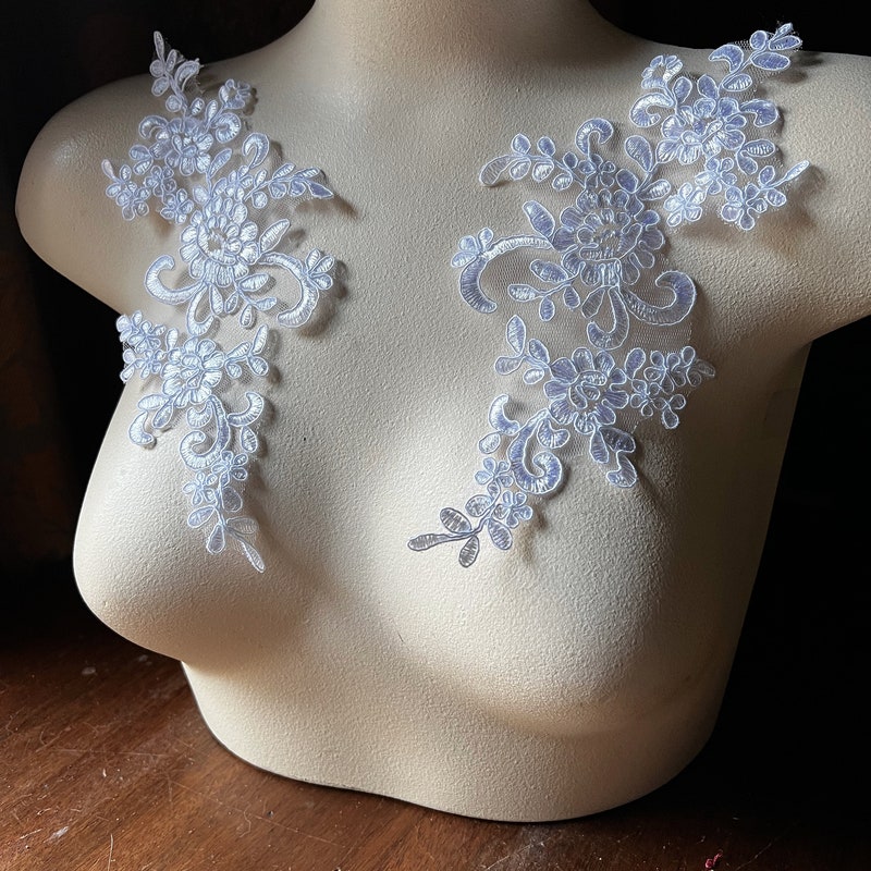 White Applique - Etsy