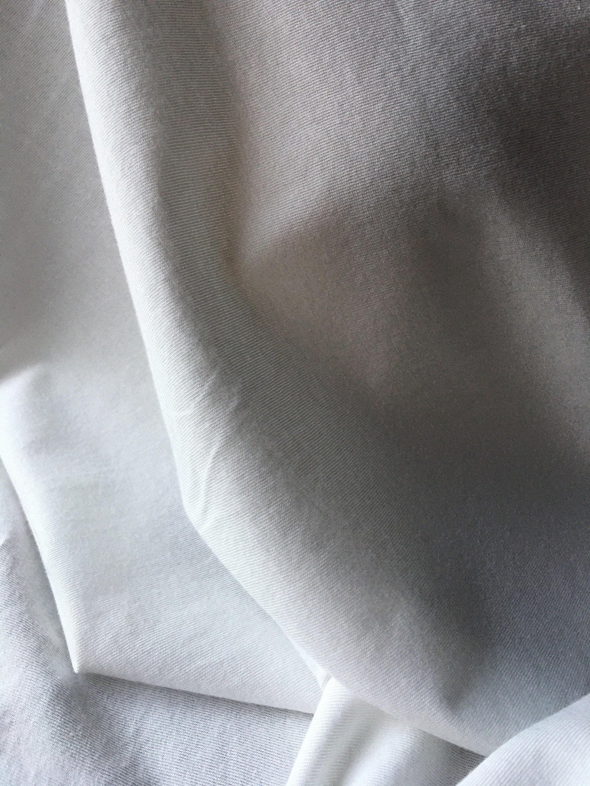 WHITE ORGANIC Cotton Jersey Knit Fabric for Garments - Etsy
