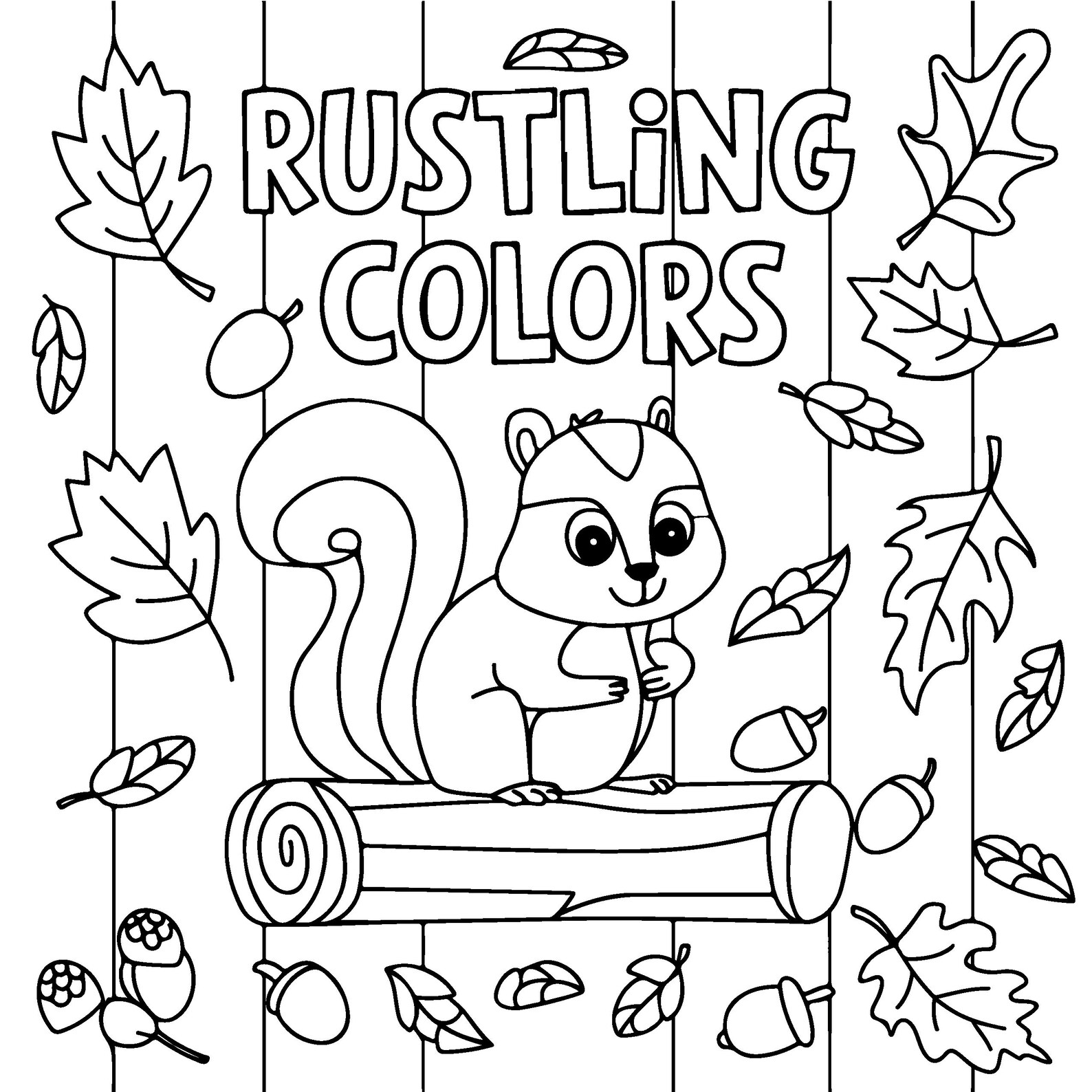 Autumn Coloring Book for Kids and Adults - Etsy