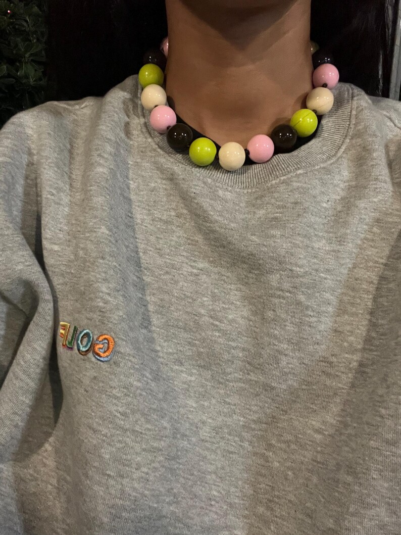 Handmade Modern Beaded Necklace for Fall - Etsy