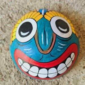 Traditional Coconut Shell Mask - Etsy