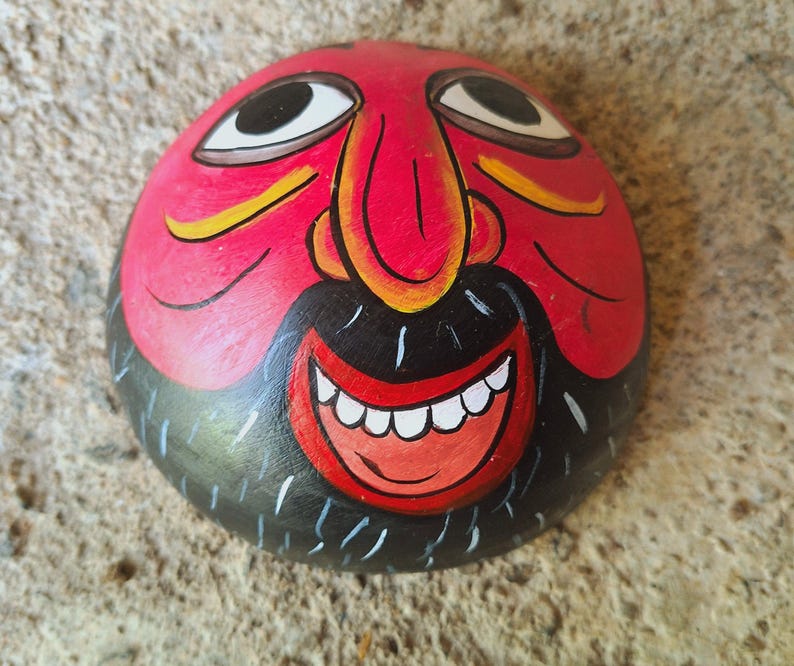 Traditional Coconut Shell Mask - Etsy
