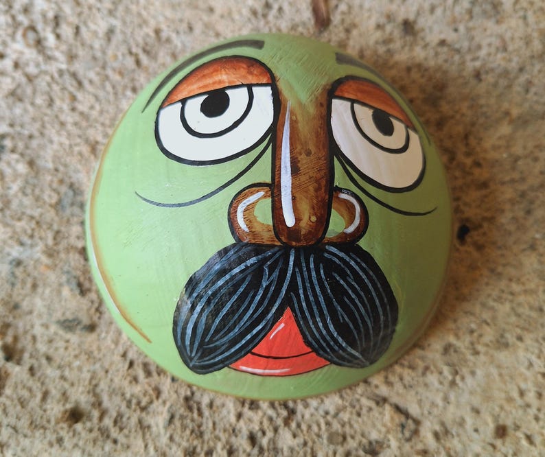 Traditional Coconut Shell Mask - Etsy