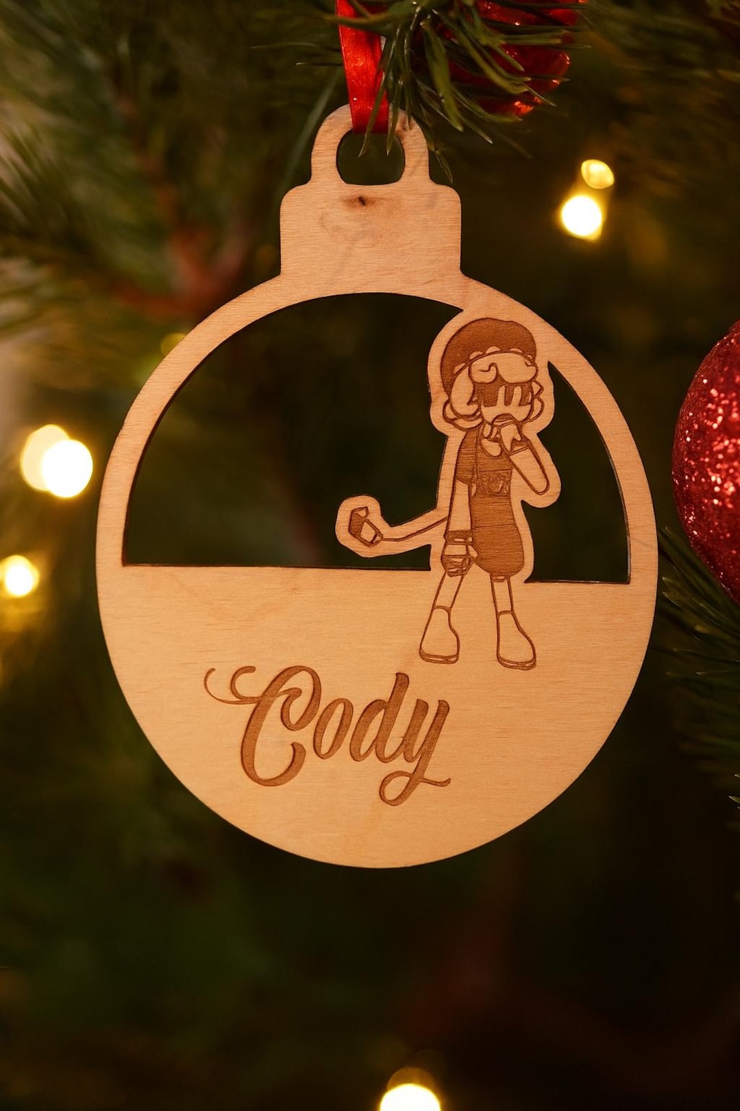 Personalized Murder Drones Christmas Ornament - Custom Wood Christmas ...