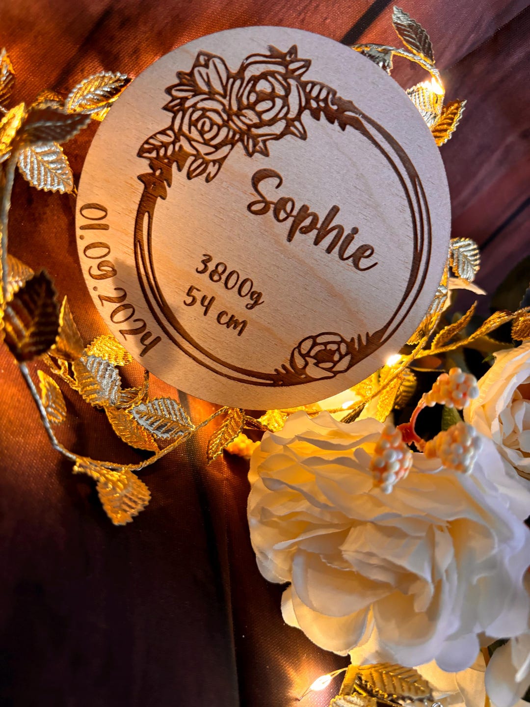 Personalized Baby Announcement Sign - Custom Baby Sign - Baby Birth ...