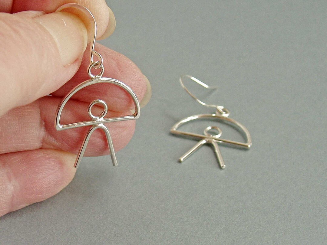Buy Indalo Man Earrings in Sterling Silver Symbolic Jewellery Online in ...
