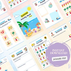 Summer Activity Book for Kids | Printable PDF - Etsy