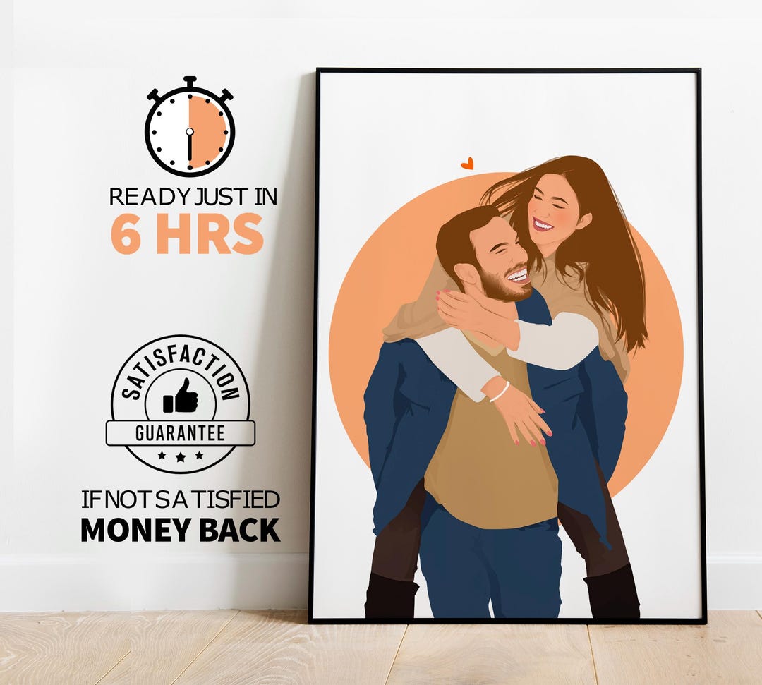 Faceless Portrait, Custom Illustration, Personalised Photo, Photo ...