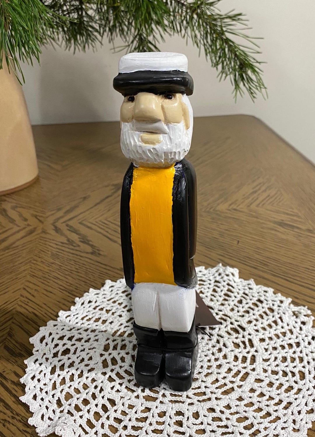 Hand Carved Fisherman, Wharf Worker, Rustic Boat Captain - Etsy