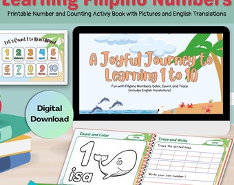 Printable Filipino Numbers Learning Pack for Kids | Tracing, Counting ...
