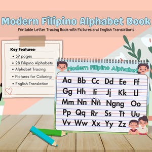 Printable Filipino Alphabet Coloring Book for Toddlers and Kids Learn ...