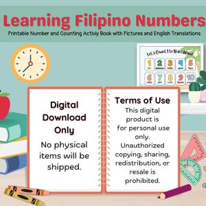 Printable Filipino Numbers Learning Pack for Kids | Tracing, Counting ...