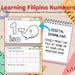Printable Filipino Numbers Learning Pack for Kids | Tracing, Counting ...