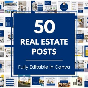 50 Original Real Estate Canva Templates | Customizable Social Media ...