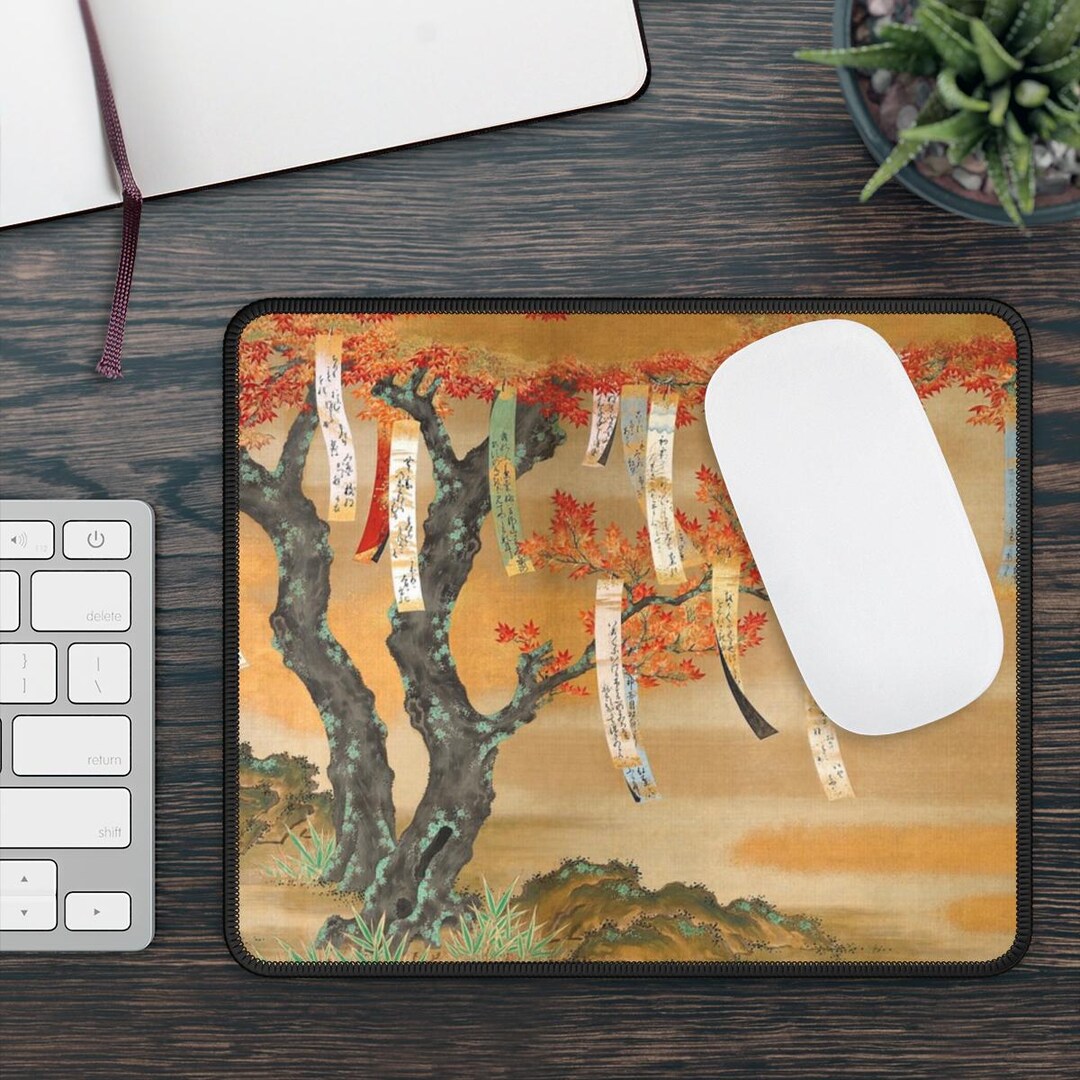 Mousepad,desk Mat,japanese Autumn,japanese Maple Leaves,maple Plant,art ...