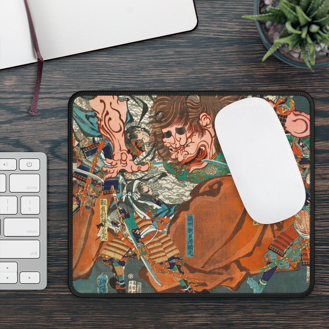 Mousepad,desk Mat,samurai,samurai Warrior,japanese Mythology,mythical ...