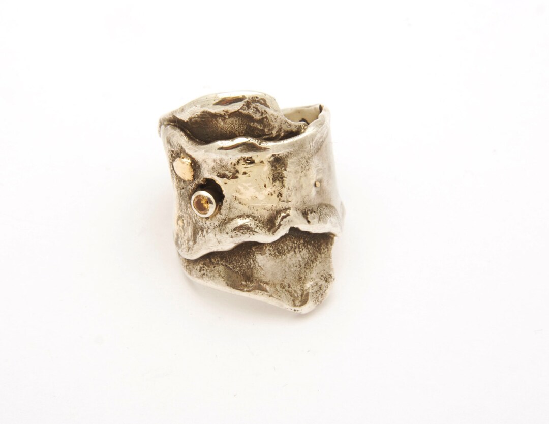 Reticulated Ring With Stone - Etsy