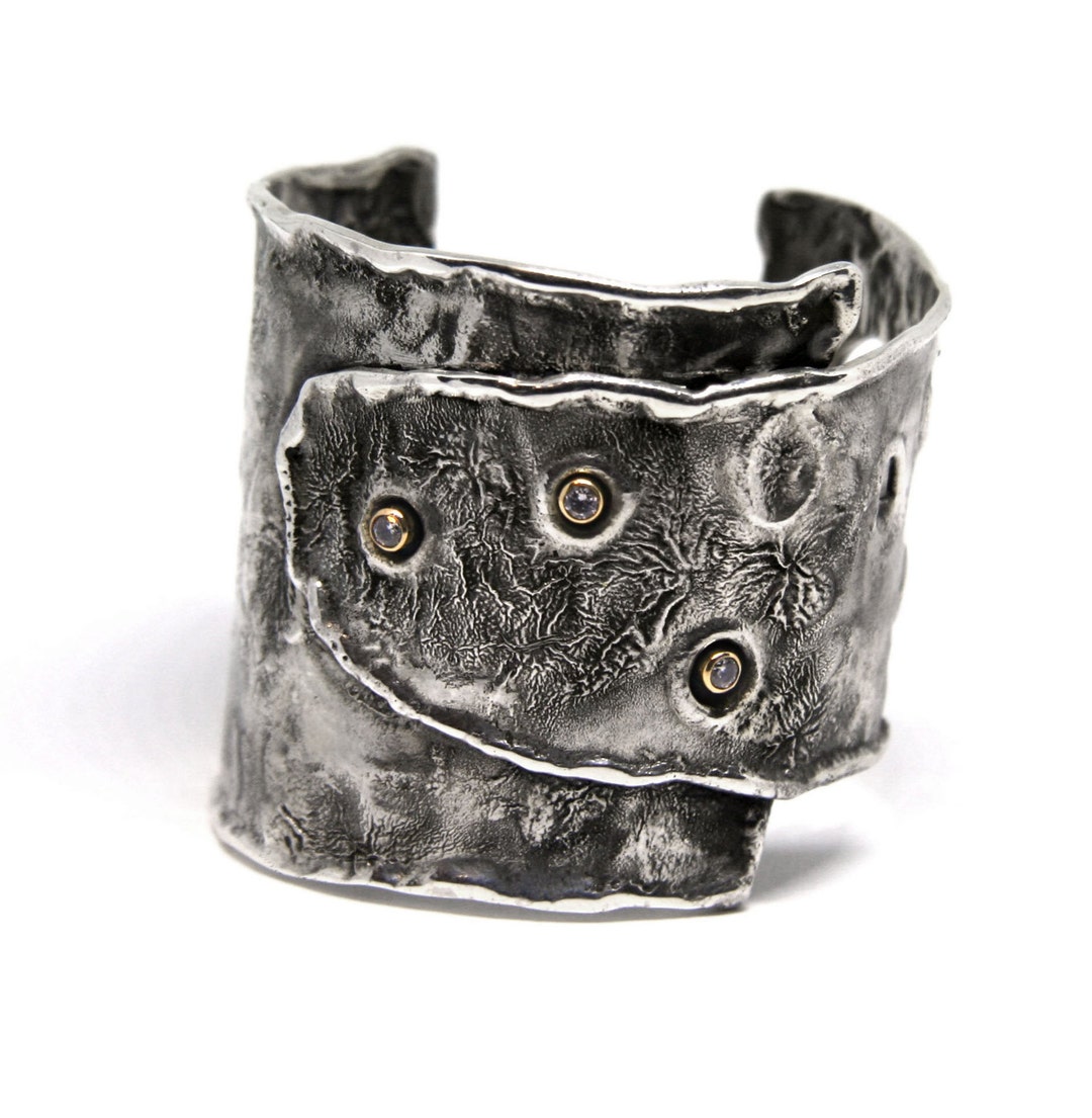 Reticulated Cuff With Stone Series - Etsy