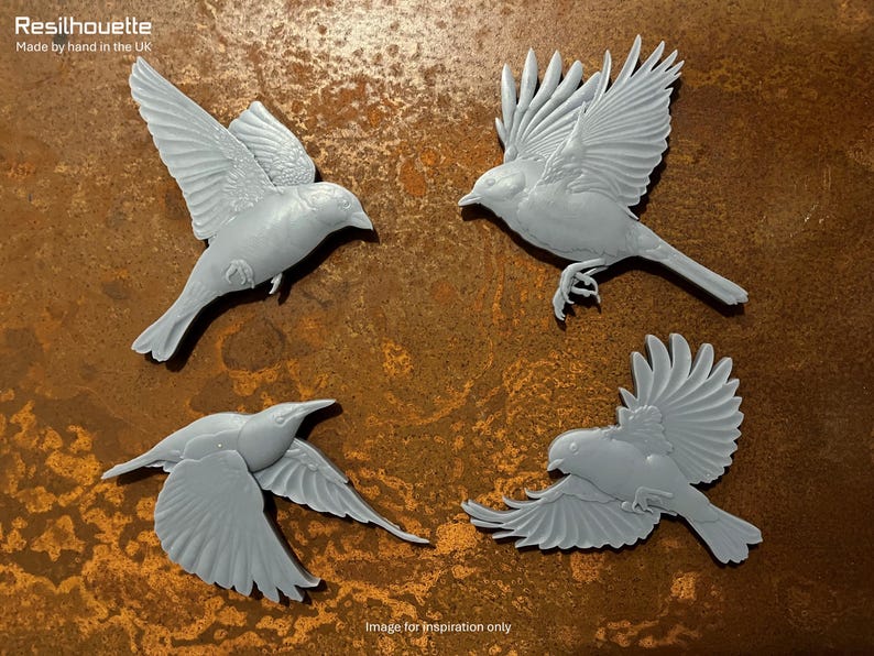 Garden Bird 3D Wall Art, Wall Decor, Flying Bird Wall Sculpture ...