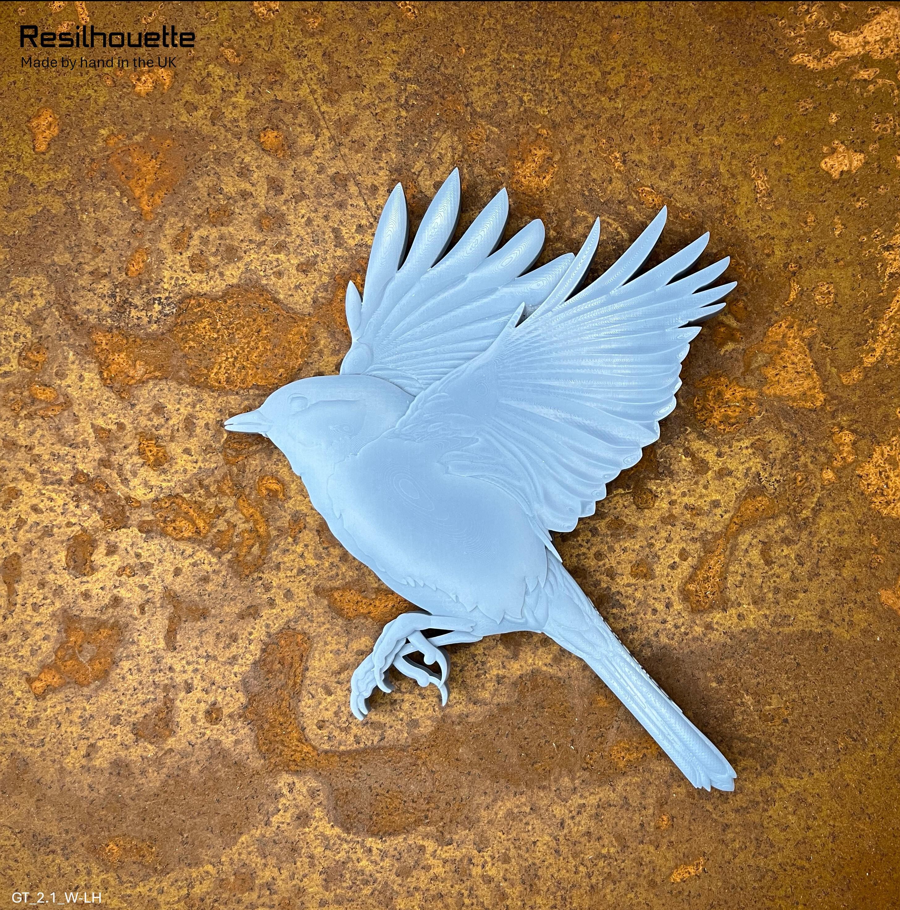 Garden Bird 3D Wall Art, Wall Decor, Flying Bird Wall Sculpture ...