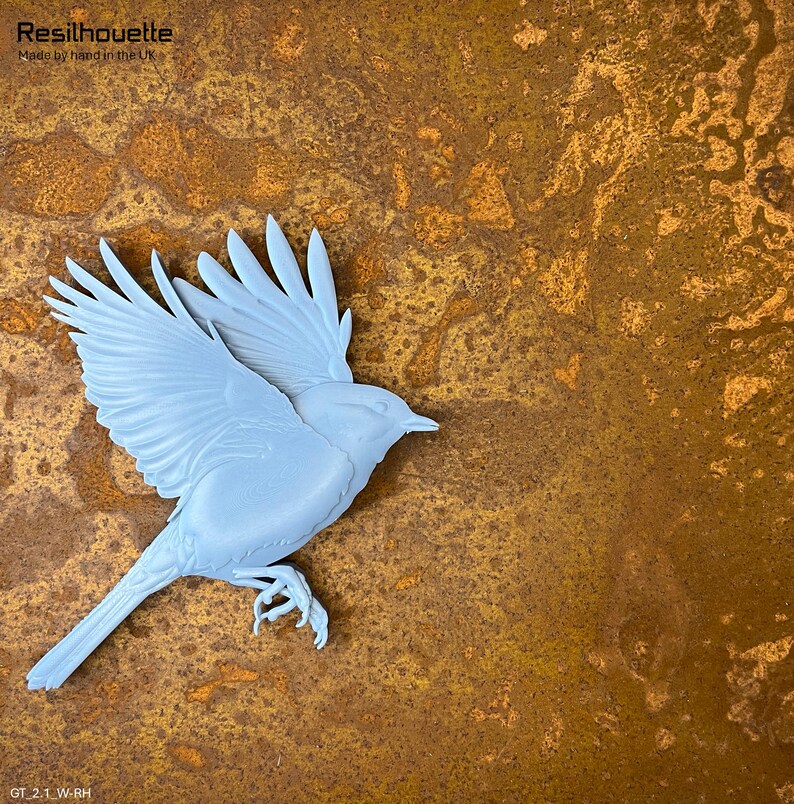 Garden Bird 3D Wall Art, Wall Decor, Flying Bird Wall Sculpture ...