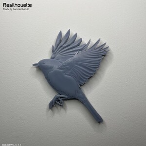 Garden Bird 3D Wall Art, Wall Decor, Flying Bird Wall Sculpture ...
