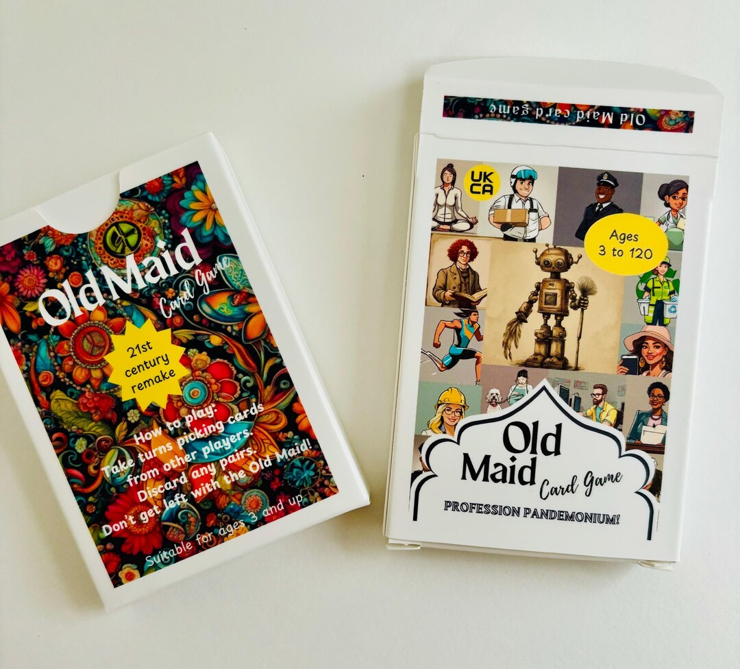 Old Maid Card Game (remake - 21st Century) Family Fun With Kids All ...