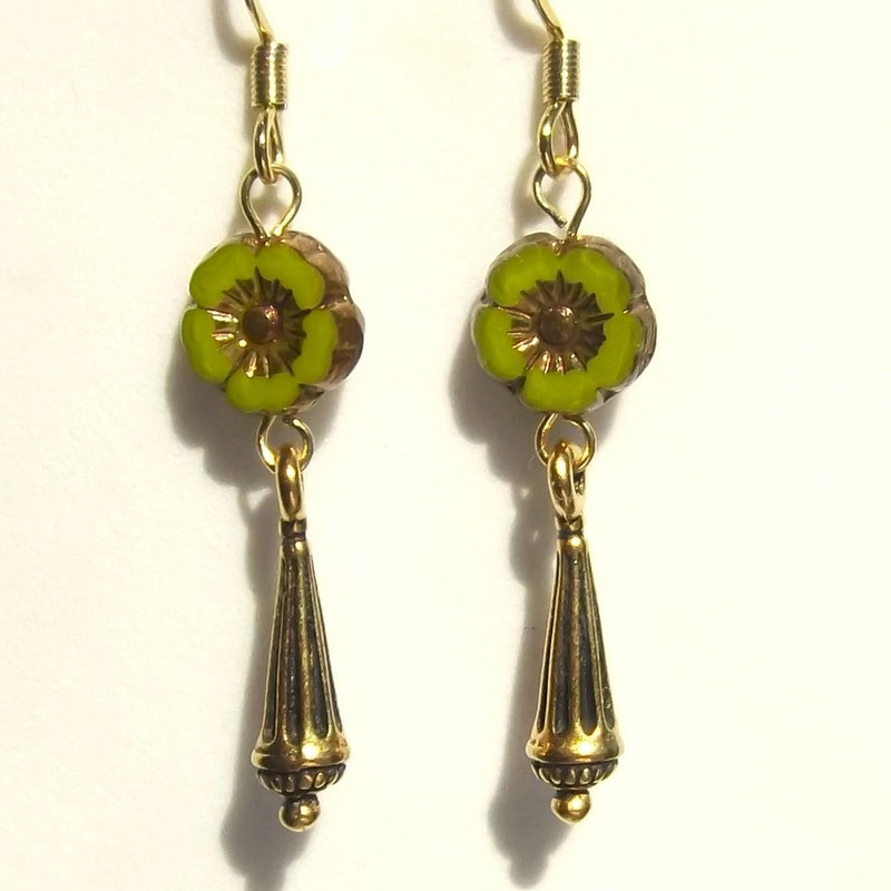 Chartreuse Jewelry - Etsy
