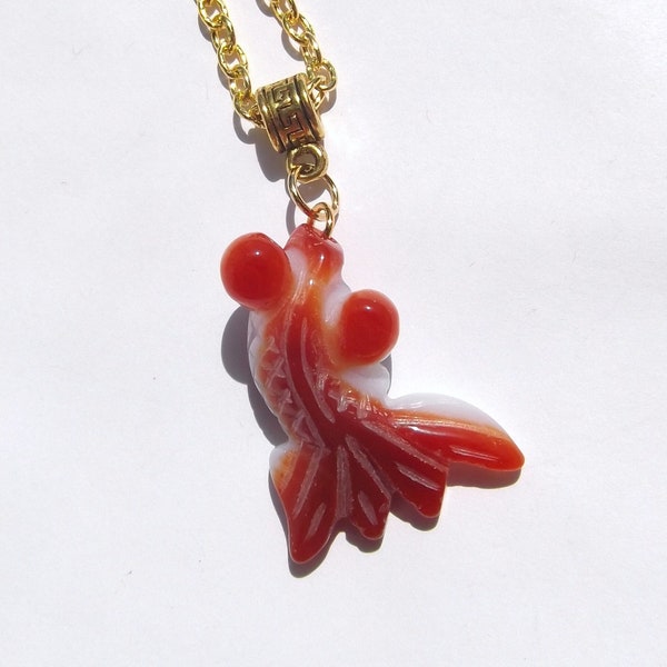 Goldfish Necklace - Etsy