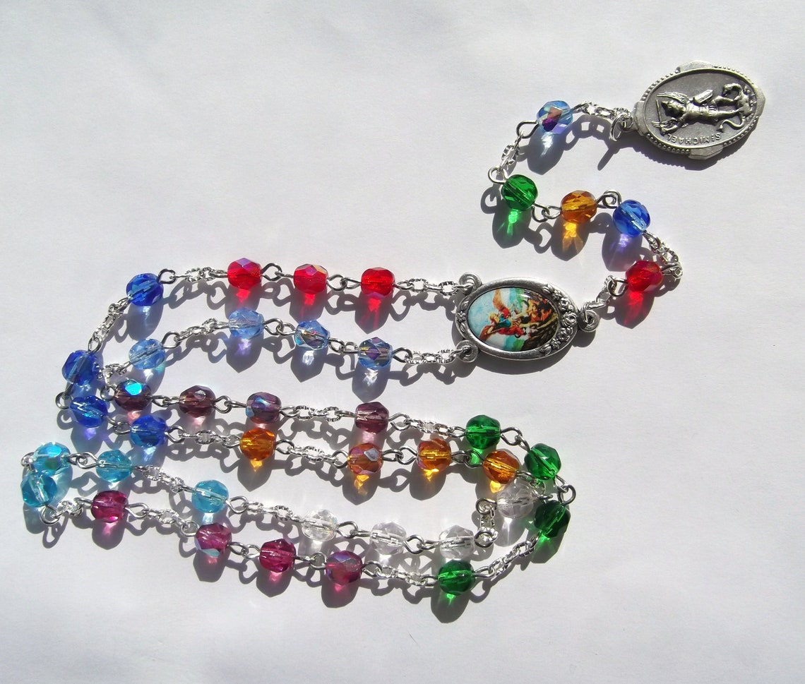 Archangel Michael Chaplet Angelic Crown Chaplet of Saint - Etsy