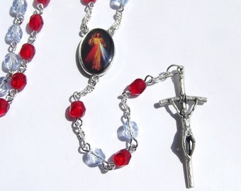 Divine Mercy Chaplet, Divine Mercy Rosary, Rosary Beads, Jesus Divine ...