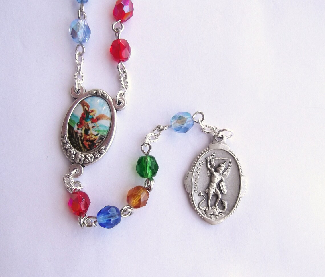Archangel Michael Chaplet Angelic Crown Chaplet of Saint - Etsy