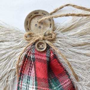 Rustic Angel Ornament, Handmade Ornament, Christmas Decoration ...