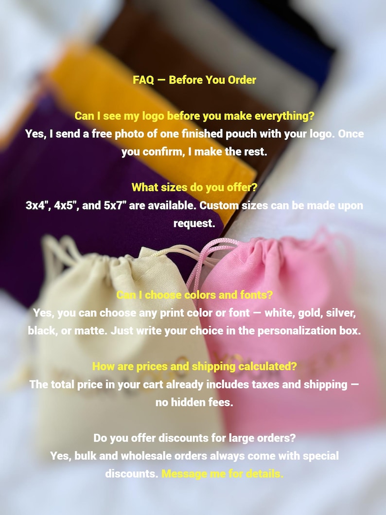 Custom Velvet Drawstring Bags – Personalized Logo or Text – Wedding ...