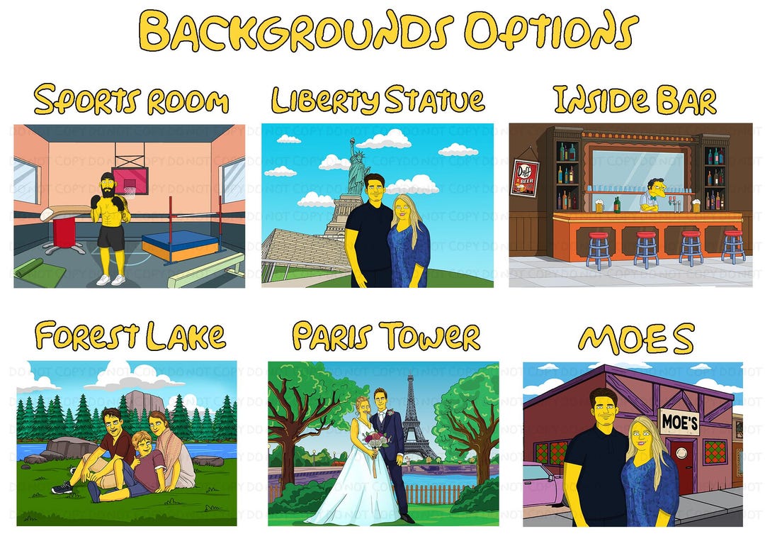 Custom Simpson Family Portrait, Custom Simpson Couple Portrait,custom ...