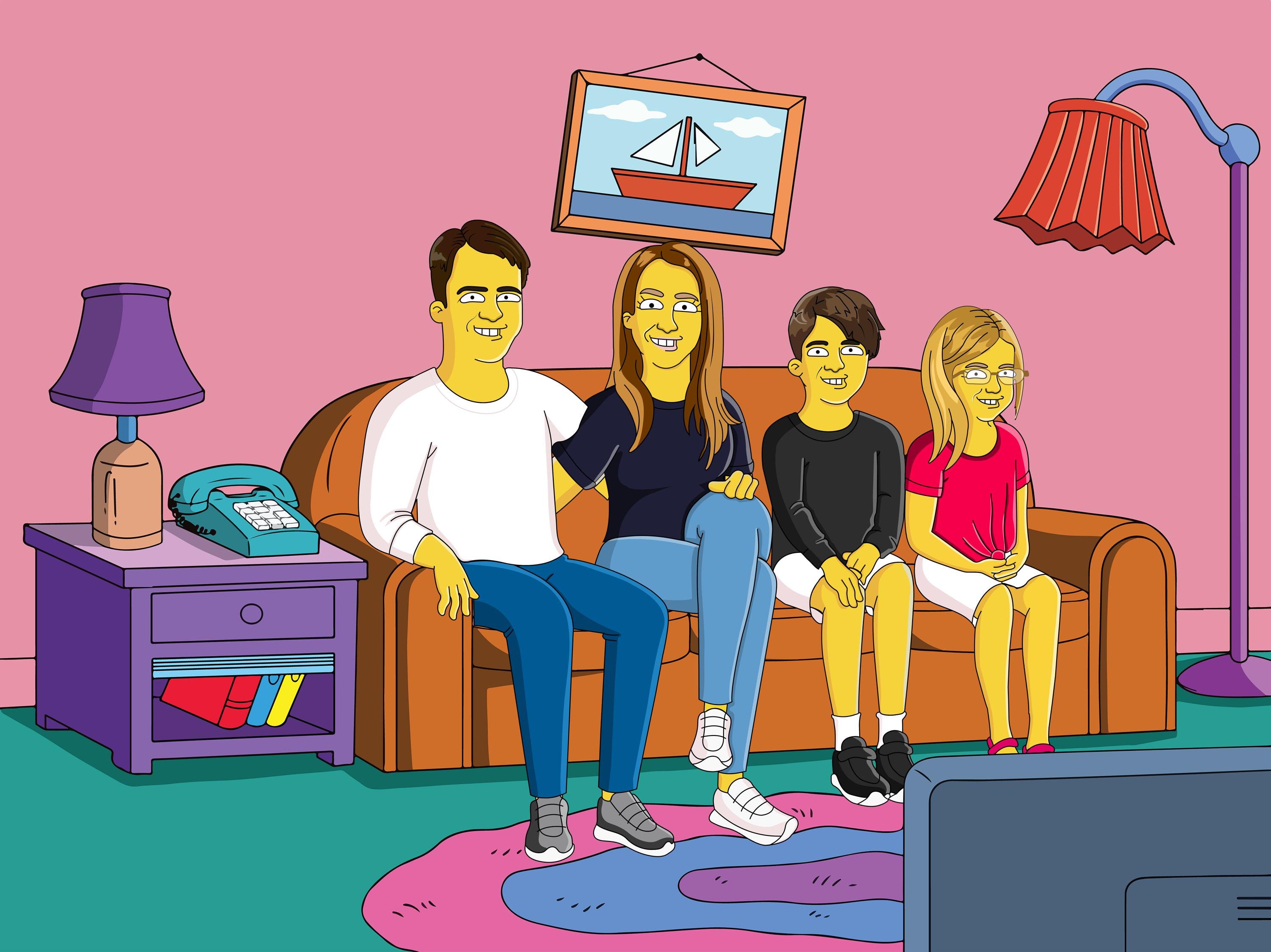 Custom Simpson Family Portrait, Custom Simpson Couple Portrait,custom ...