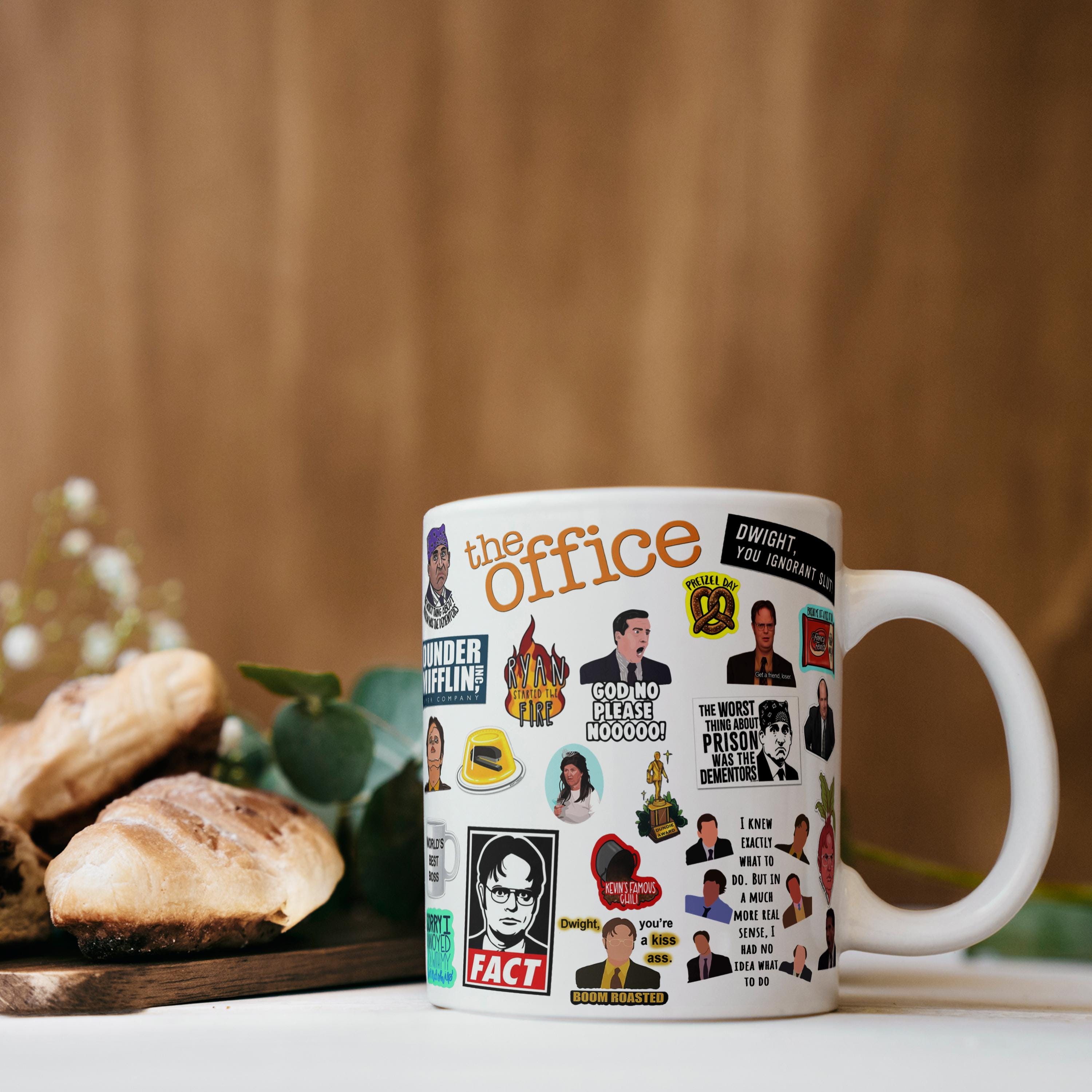 The Office TV Show Mug, Personalized Office Star Face Mug, the Office ...