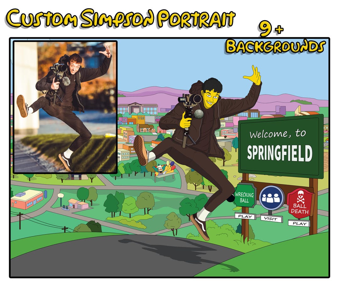 Custom Simpson Family Portrait, Custom Simpson Couple Portrait,custom ...