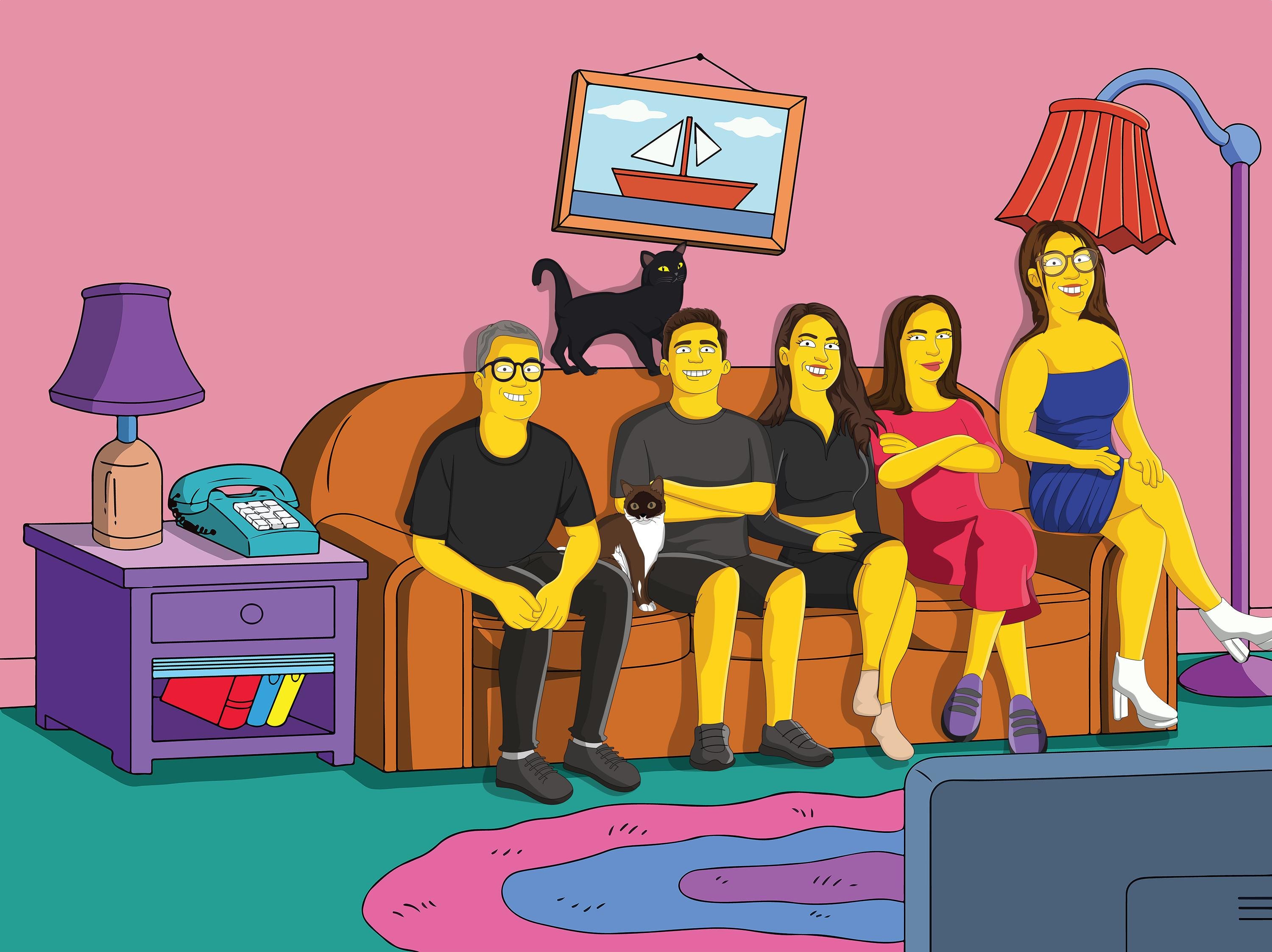 Custom Simpson Family Portrait, Custom Simpson Couple Portrait,custom ...