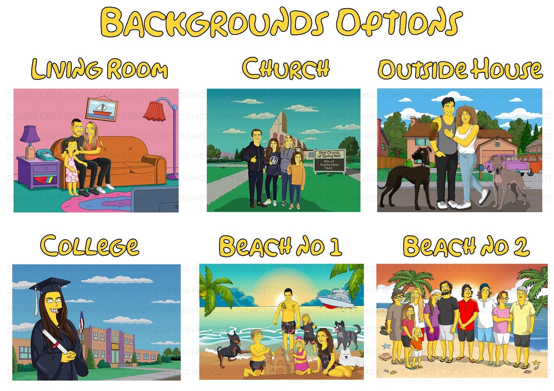 Custom Simpson Family Portrait, Custom Simpson Couple Portrait,custom ...