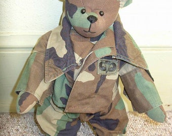 Military Memorial Bear - Etsy
