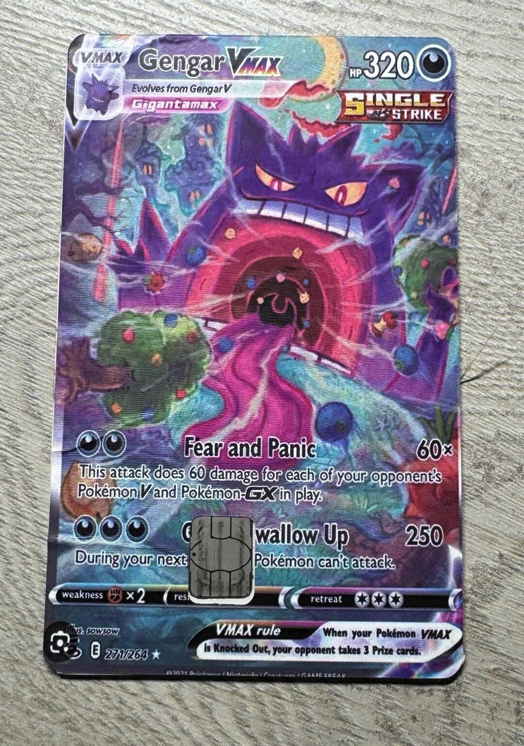 Gengar VMAX Bank Card Skin - Etsy