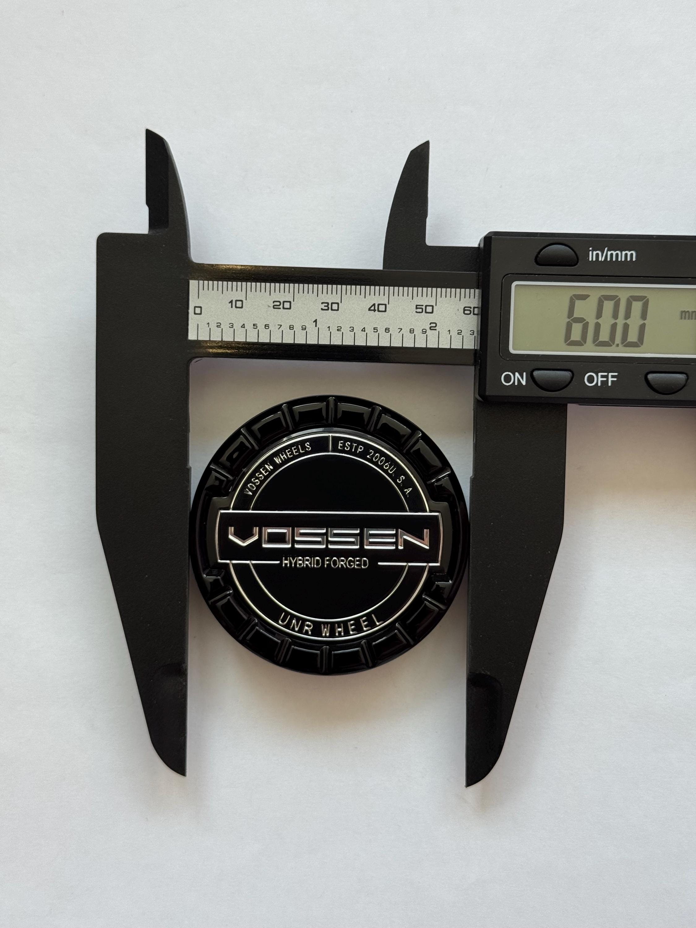 Vossen Gloss Black Wheel Center Cap: 60mm/2.35 Inch - Etsy